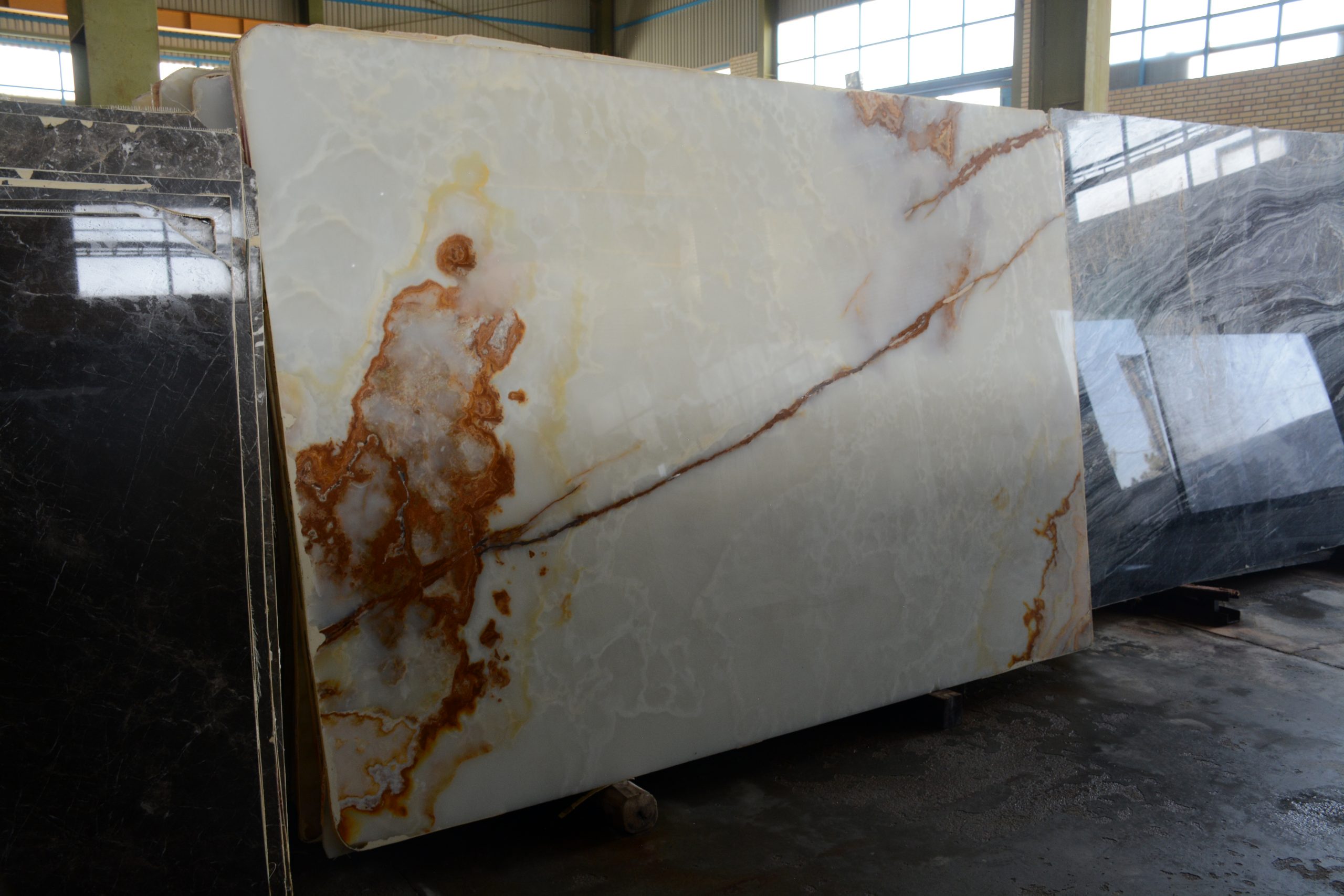 White Onyx Stone from Iran for Sale white onyx slab, tile and block