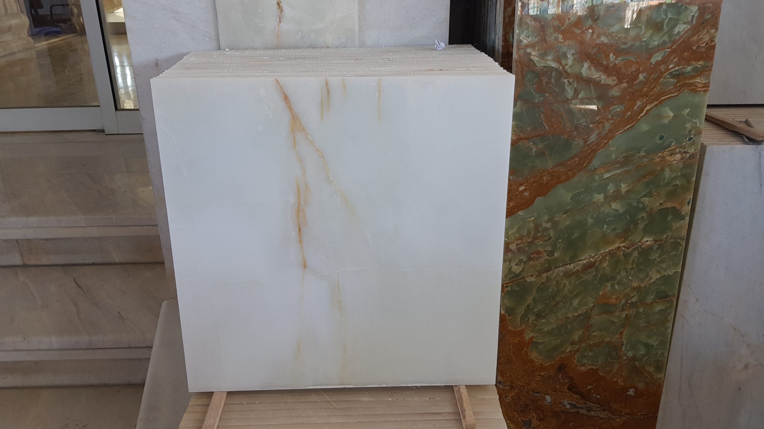 White Onyx Stone from Iran for Sale white onyx slab, tile and block