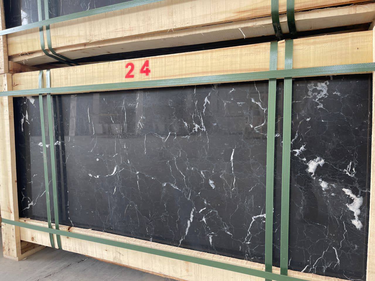 Negro Marquina Marble Stone Slab, Tile & Block from Iran for Sale.